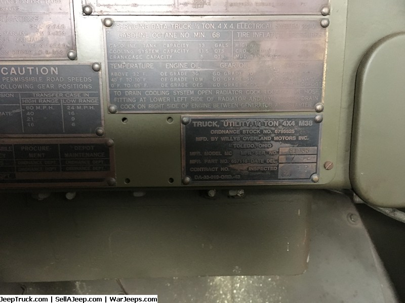 1952 M38 with Fording package 2