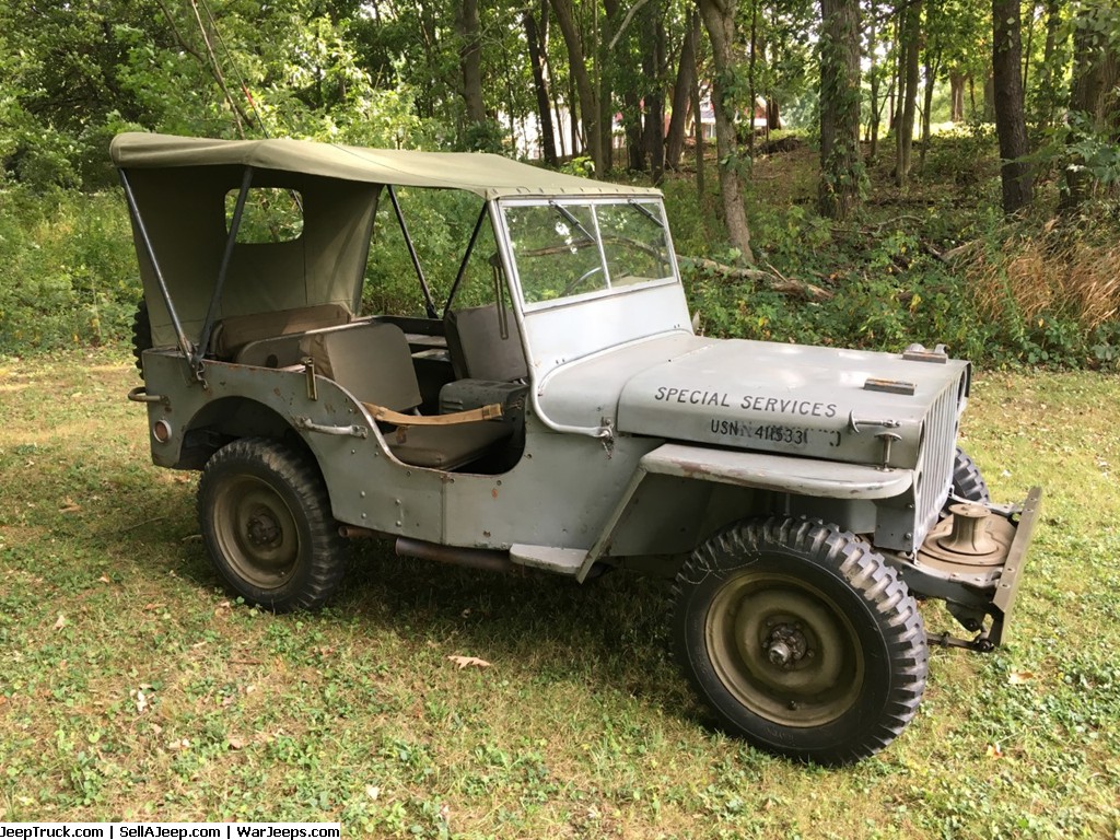1944 WW II Navy Jeep Model GPW 3