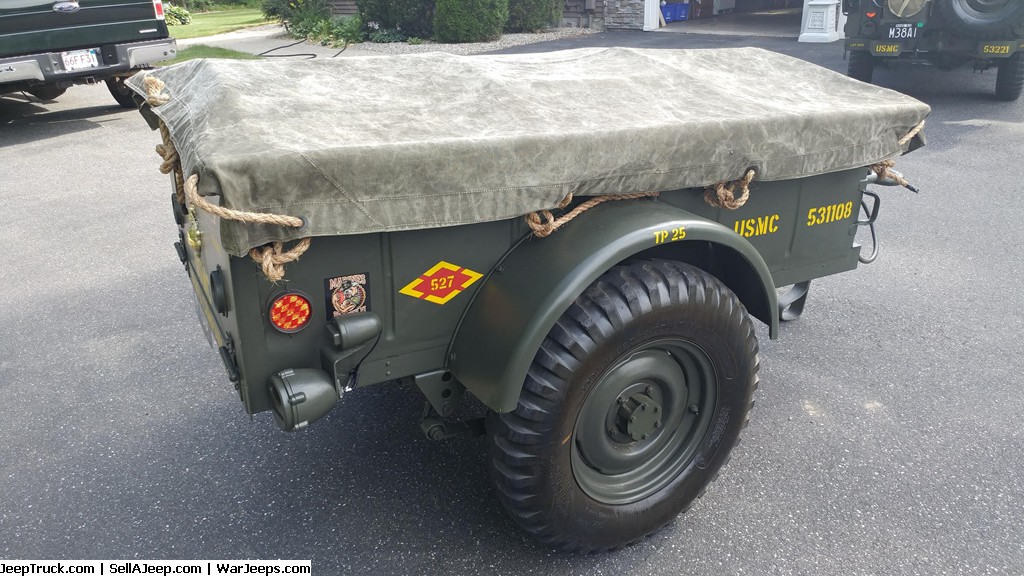 1953 M38A1 with M100 Trailer Collectors Dream USMC 8