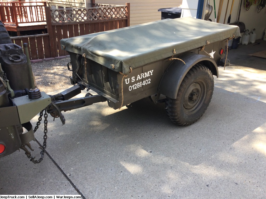 1953 M38A1 with M100 quarter ton trailer 8