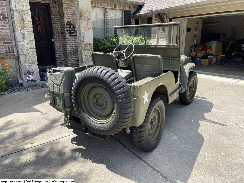 1948 Willys CJ2A Army Style Jeep 6