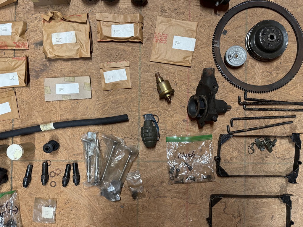Misc. NOS parts etc. for a 1953 M38A1 Willys Jeep 3
