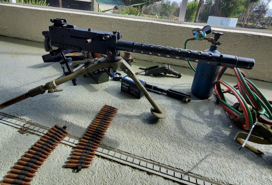 WWII 1919 Replica Machine Gun that Simulates Firing 1