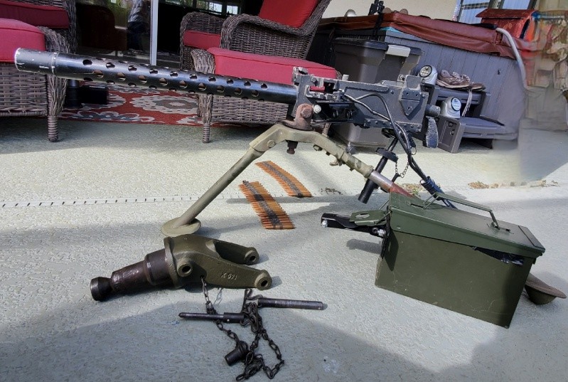 WWII 1919 Replica Machine Gun that Simulates Firing 3