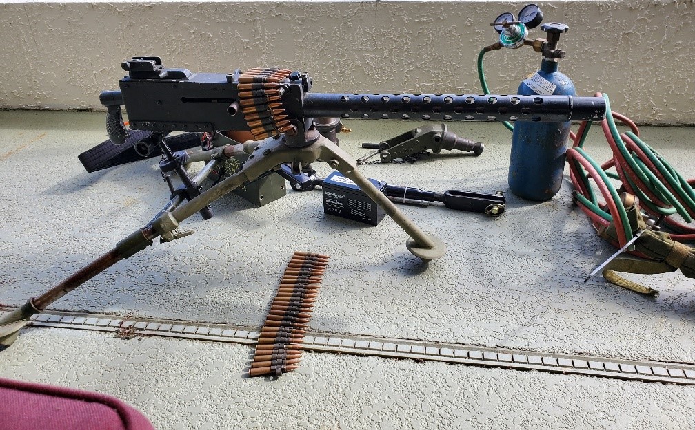 WWII 1919 Replica Machine Gun that Simulates Firing 6